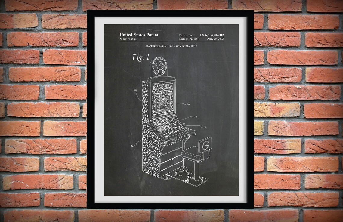 2003 Pac Man Slot Machine Patent Print Pacman Console Game - Etsy