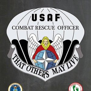Air Force Cro Pararescue Angel Print Vers#1, CRO Pararescue Angel ...