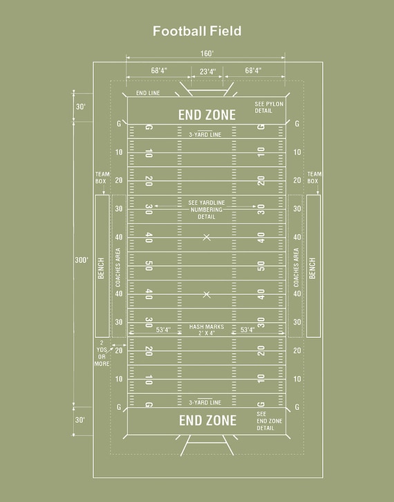 High School Football Field Diagram