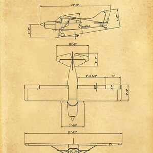 Maule M-7-235C Airplane Drawing With Dimensions, Maule M-7 Airplane ...