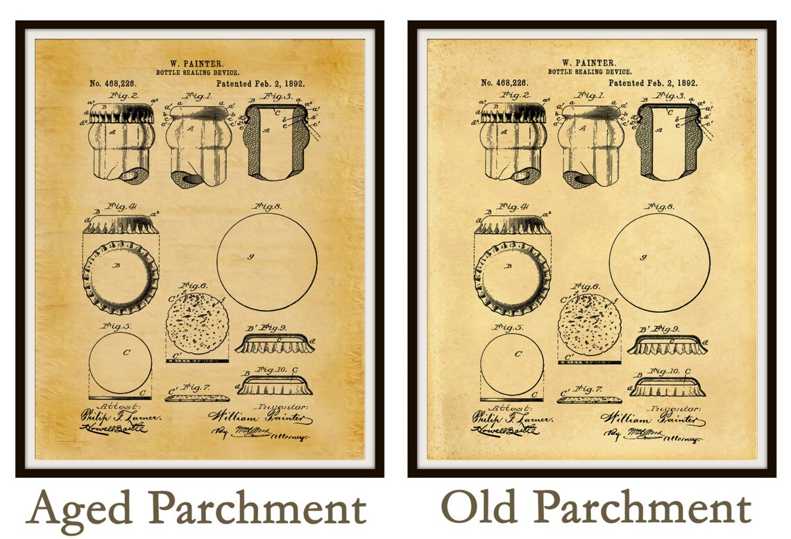 Patent 1892 Beer Bottle Sealer Device Art Print Poster | Etsy