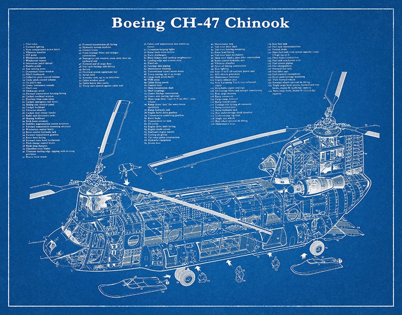 Boeing Ch-47 Chinook Helicopter Print Chinook Helicopter - Etsy