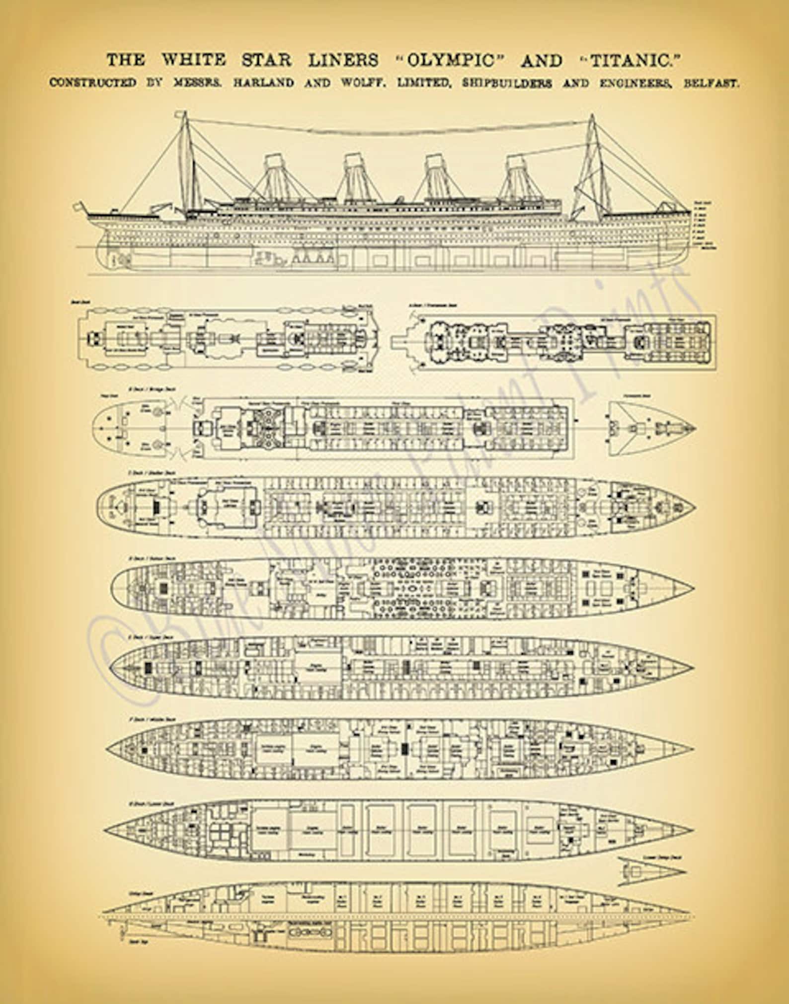 R.M.S. Titanic Poster, Titanic Drawing, Titanic Poster, Titanic ...