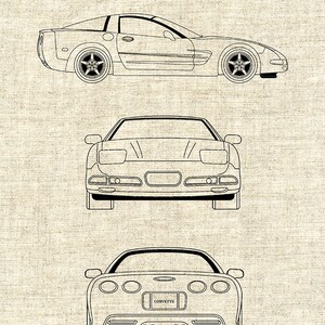 2002 Corvette C5 Art Print - Chevy Corvette C5 - Corvette Sports Car ...