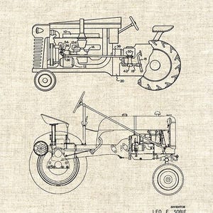 1953 Farmall H Tractor Patent Print - Farmall H Tractor Poster - Farm ...