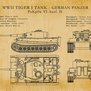 1942 German Panzer Tiger I Tank - German Nazi Army Tank - WWII Military ...