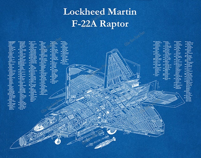 F 22 Raptor Blueprints
