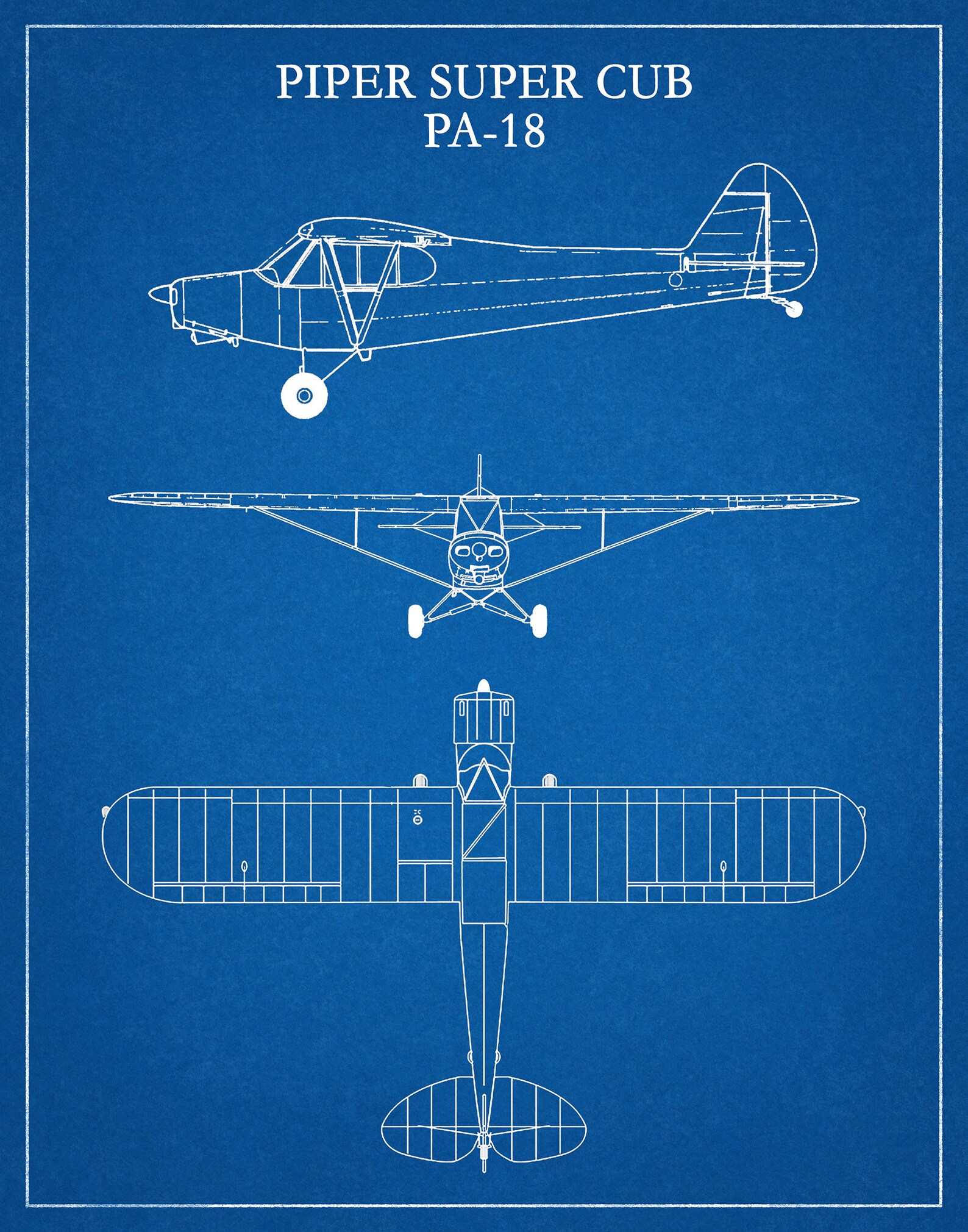 Piper Super Cub PA-18 Drawing Piper Cub Poster Piper Cub - Etsy Australia
