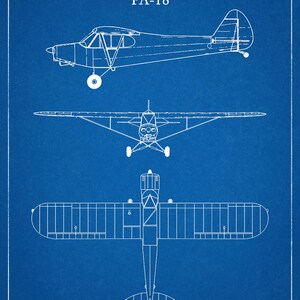 Piper Super Cub PA-18 Drawing Piper Cub Poster Piper Cub - Etsy