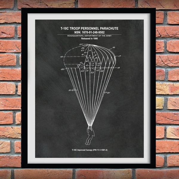 Military Paratrooper Poster - Etsy