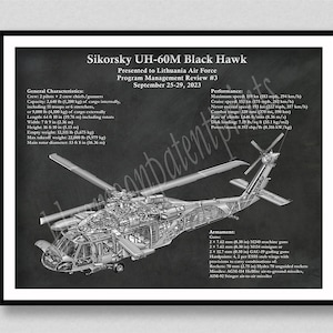 UH-60M Black Hawk Helicopter Print, Sikorsky UH-60M Helicopter ...