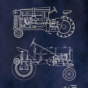 1953 Farmall H Tractor Patent Print - Farmall H Tractor Poster - Farm ...