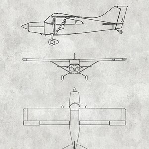 Maule M-7-235C Airplane Drawing - Maule M-7 Airplane Poster, Maule M-7 ...