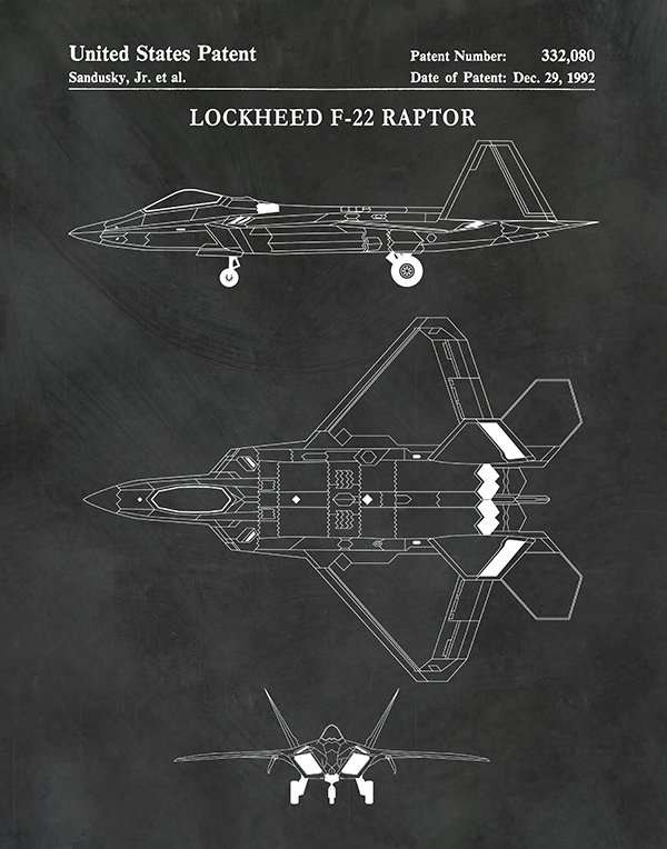 F 22 Raptor Blueprints