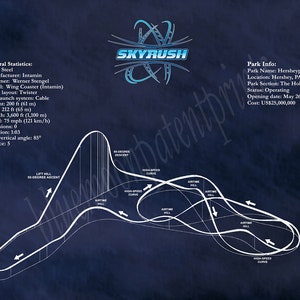 Skyrush Roller Coaster Drawing, Hershey Park Roller Coaster, Skyrush ...