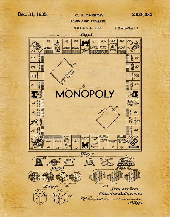 Original Monopoly Game 1935