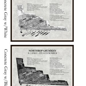 B-2 Spirit Stealth Bomber Art Print, B2 Stealth Bomber Poster, Grumman ...