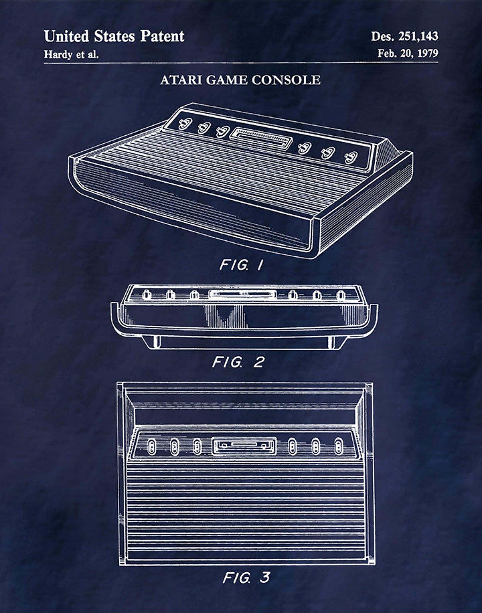 1979 Atari 2600 Console Patent Print Atari Blueprint Atari | Etsy