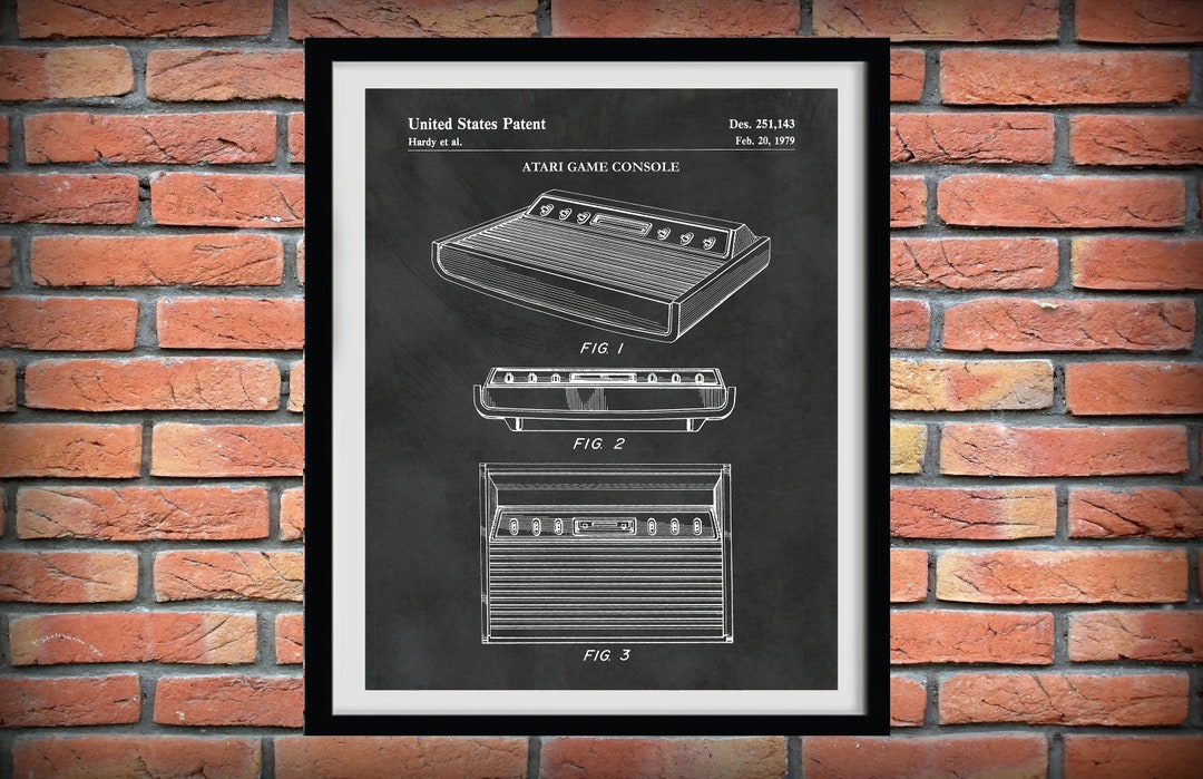 1979 Atari 2600 Console Patent Print, Atari Blueprint, Atari 2600 Video ...