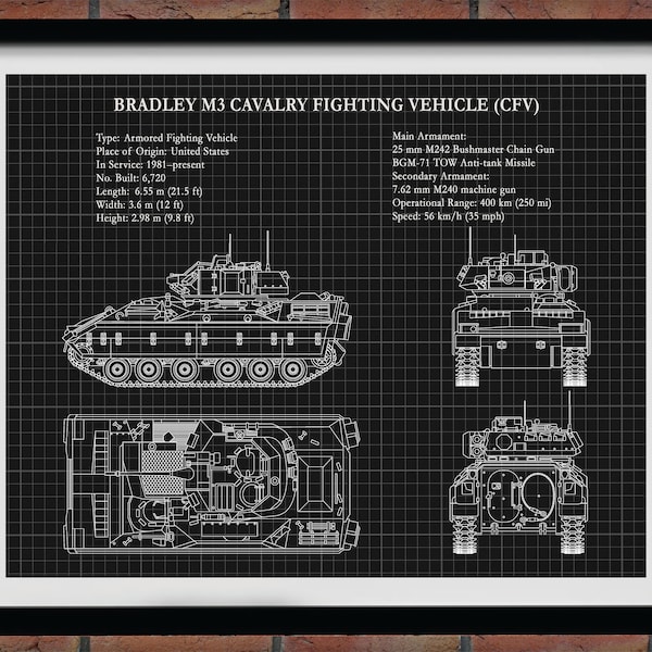 M2a2 Bradley Poster - Etsy