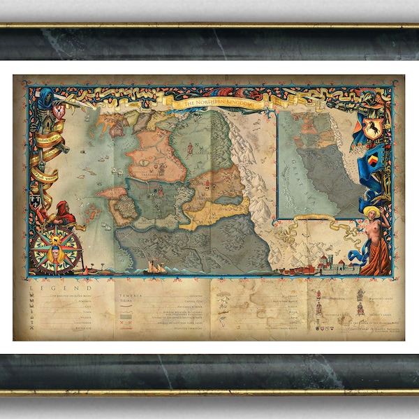 Witcher 3 Map Art - Etsy