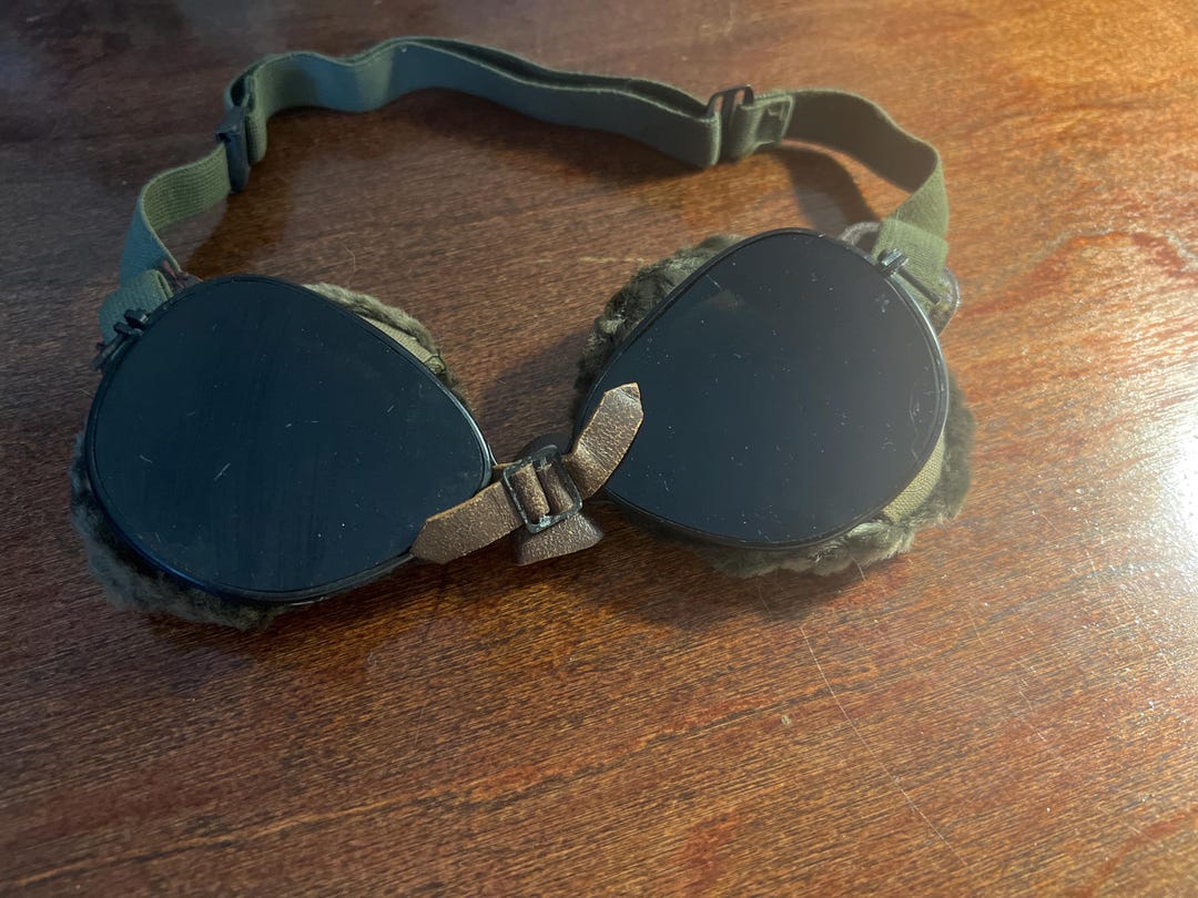 Vintage WWII Military Pilot Goggles - Etsy Australia