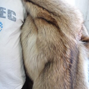 Brand New Natural Coyote Double Sided Fur Long Full Length Coat Men Man ...