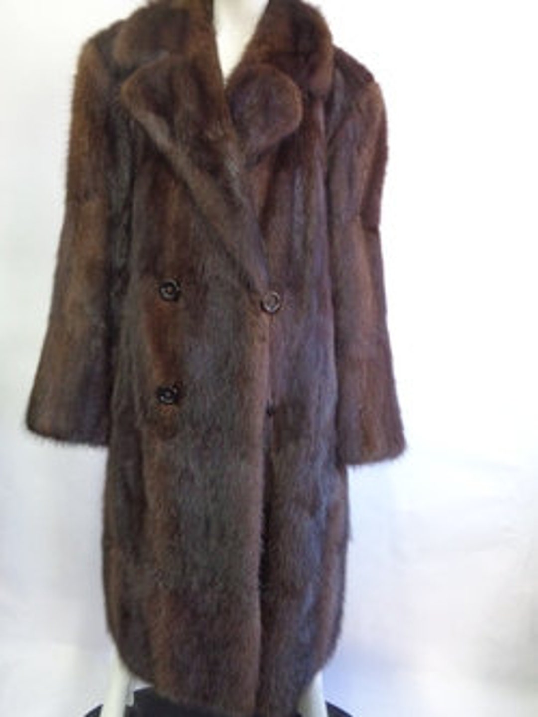 Showroom New Natural Brown Muskrat Fur Coat Jacket Men Man Size 42 - Etsy