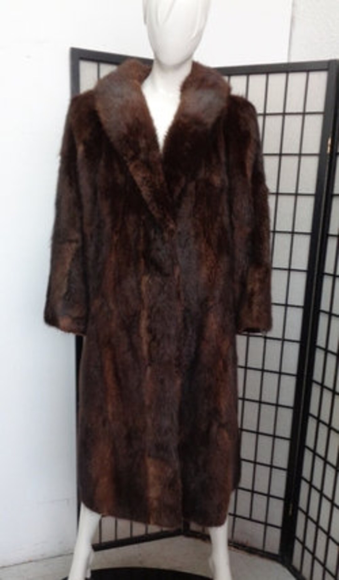 Scrap Item: Natural Brown Muskrat Fur Coat Jacket Arts & Crafts - Etsy