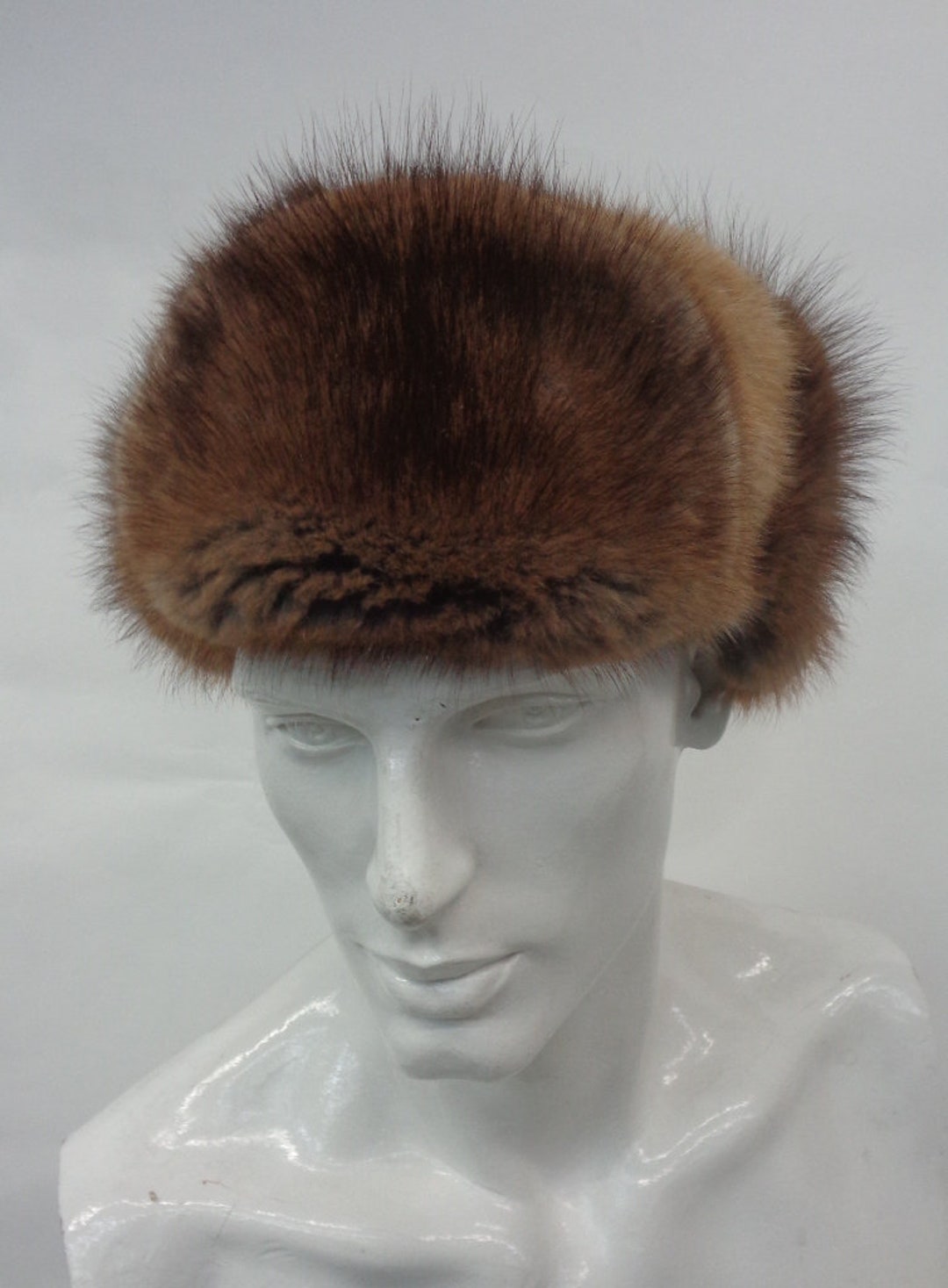 Brand New Muskrat Fur Russian Style Hat Men Man Size All - Etsy