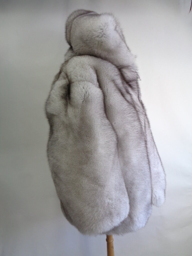 Brand new natural Blue fox fur jacket & pants set w/hood men | Etsy