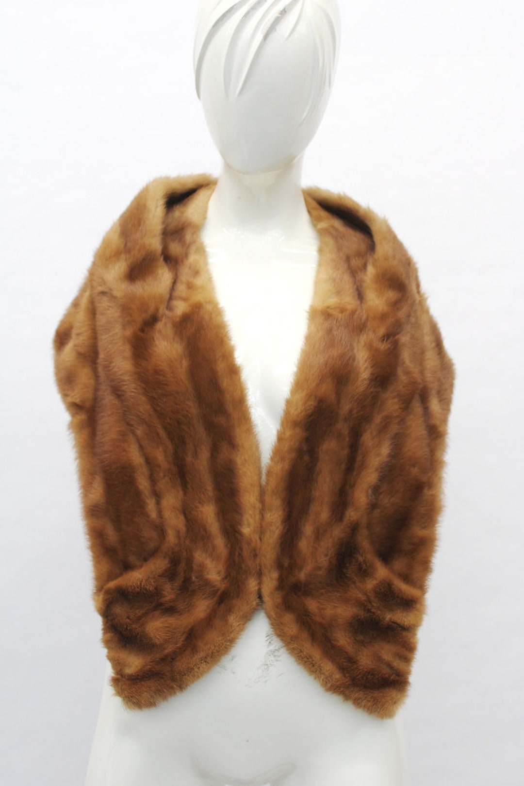 Mint Chinese Mink Fur Stole Wrap Shawl Women Woman 11"x60" - Etsy