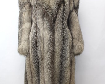 Indigo Fox Fur Coat - Etsy