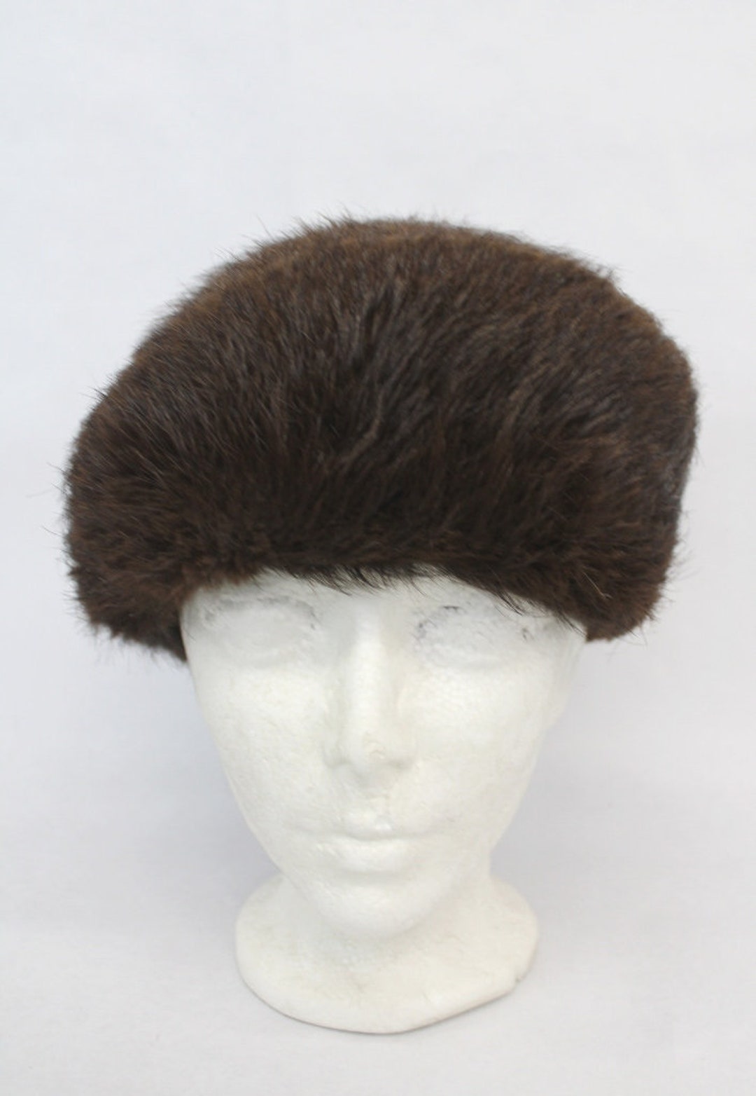 Mint Brown Nutria Fur Hat Women Woman Size All - Etsy