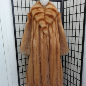 Brand New Red Fox Fur Coat Woman Women Size All Custom Made - Etsy