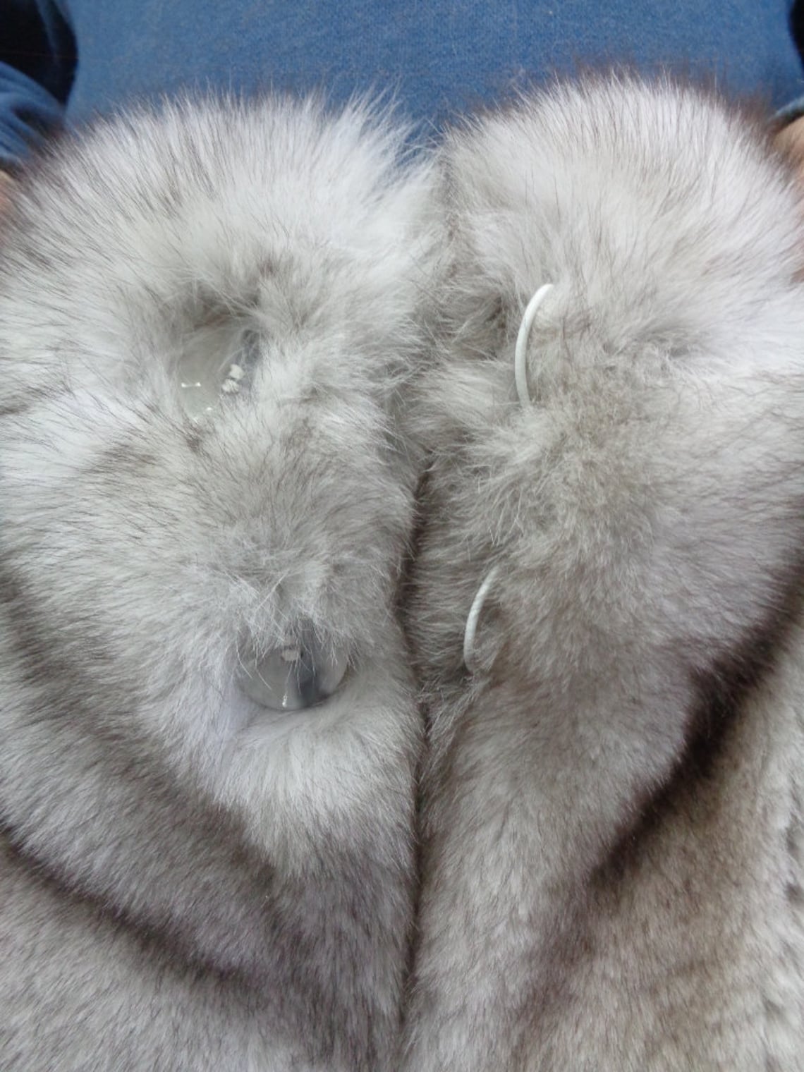 Brand new natural Blue fox fur jacket & pants set w/hood men | Etsy