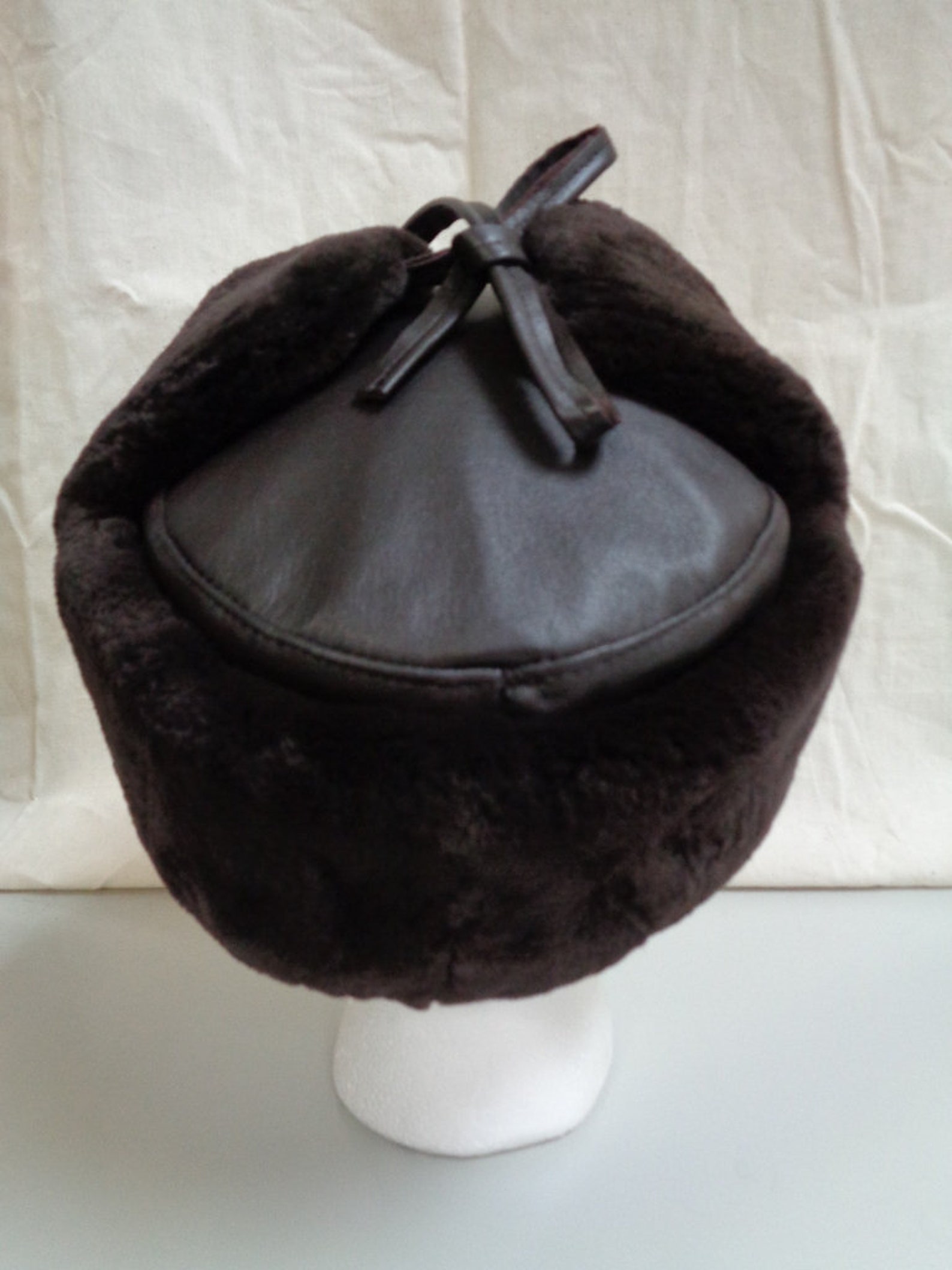 Brand New Canadian Sheared Beaver Fur Hat Cap W/ Leather Men | Etsy