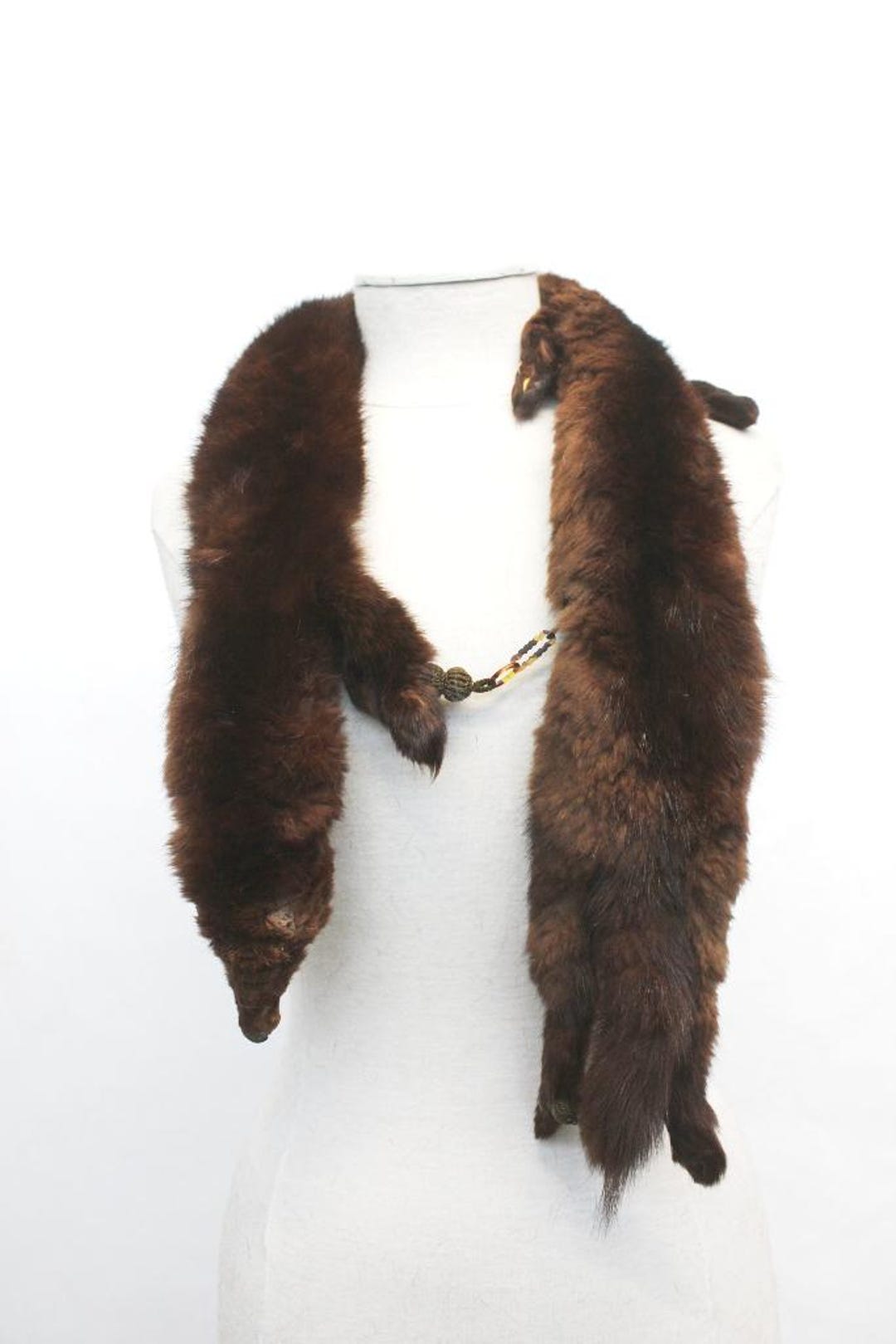 Scrap Item: Sable Fur Scarf / Pelt Women Woman Size 45" X 3" - Etsy