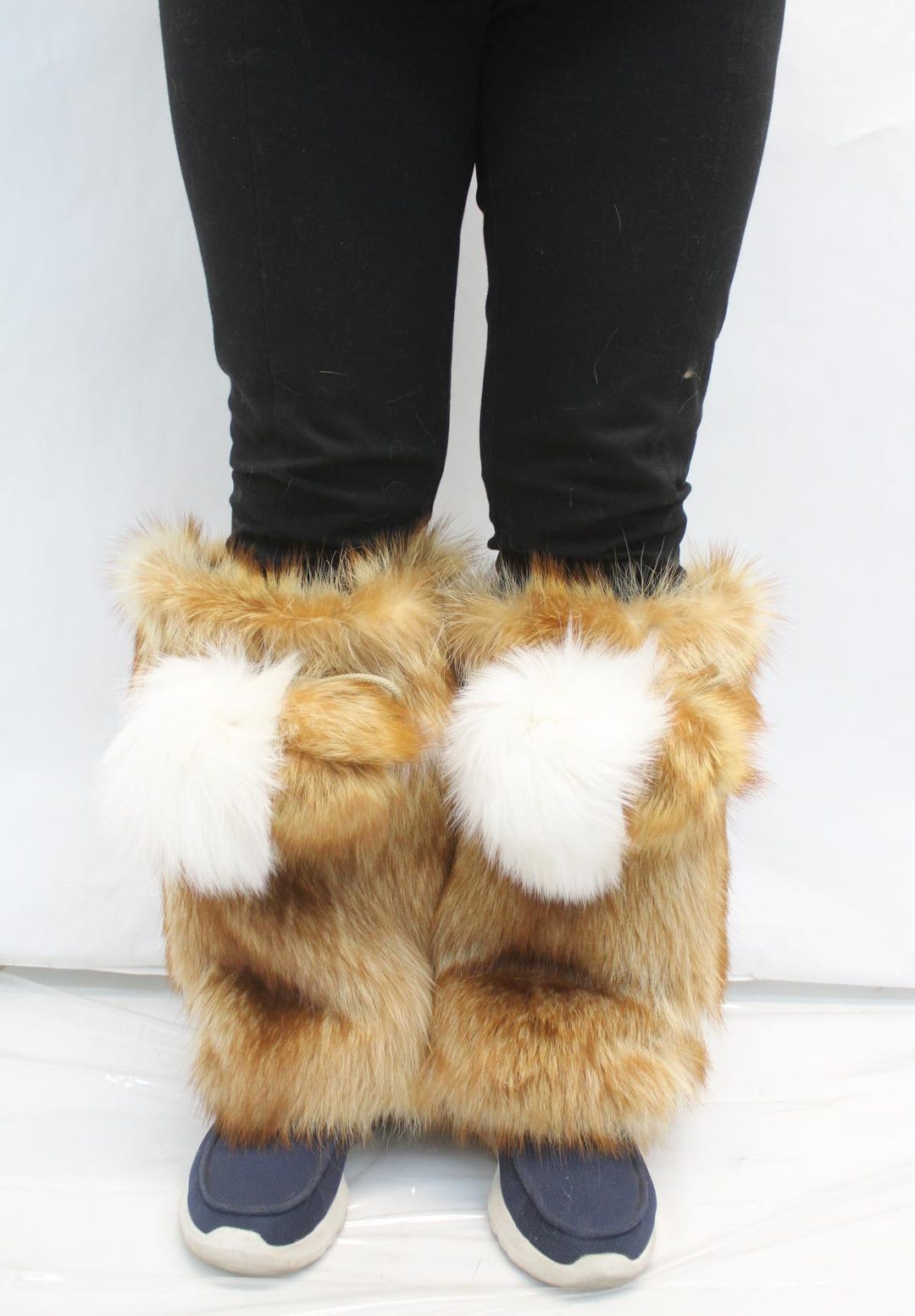 Refurbished New Tanuki Raccoon & Fox Fur Leg Warmers Wrap Men Women - Etsy