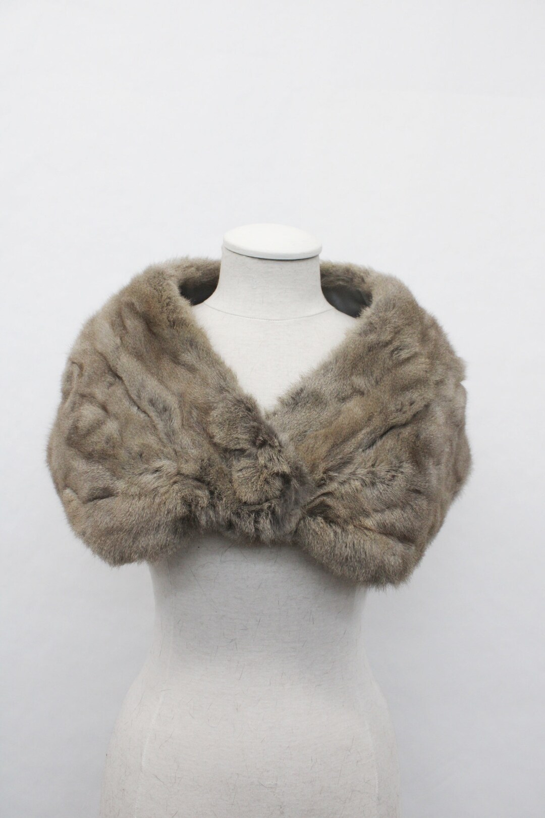 Mint Gray Squirrel Fur Stole Wrap Scarf Women Woman Size 10x36 - Etsy