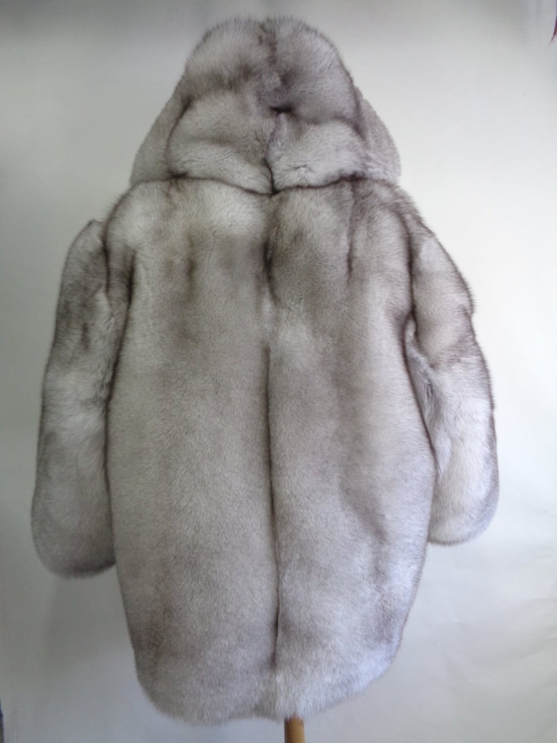 Brand New Natural Blue Fox Fur Jacket & Pants Set W/hood Men Man Size ...