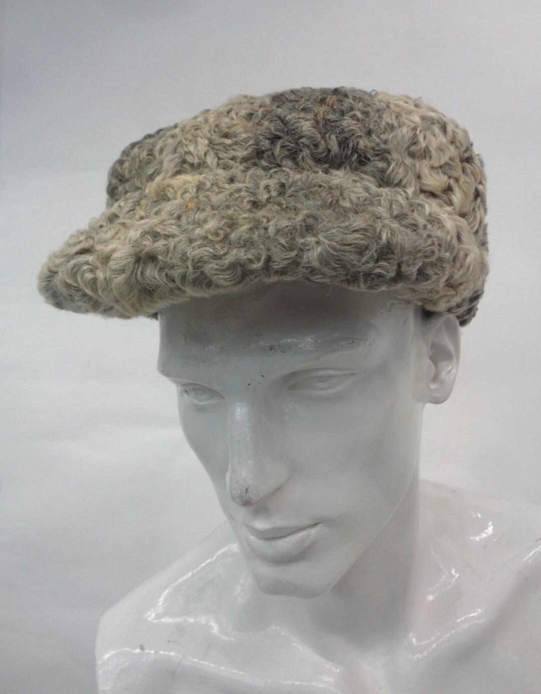 Refurbished New Gray Lamb Astrakhan Fur Hat Cap Man Men - Etsy