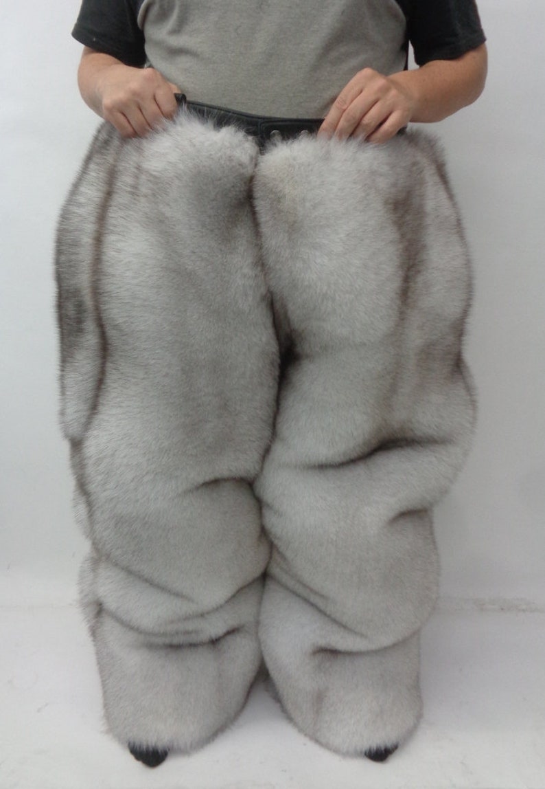 Brand New Norwegian Blue Fox Double Sided Fur Pants Men Man - Etsy