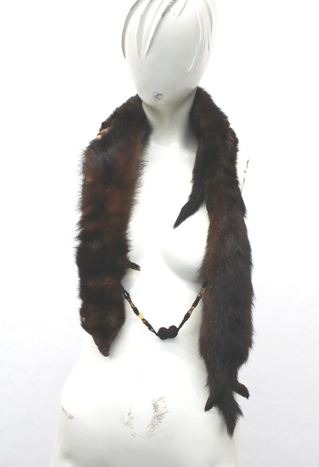 Mint Stone Martin Fur Pelt Scarf Wrap Women Woman Size 3x48 - Etsy