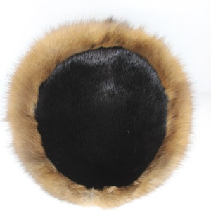 Brand New Canadian Sable & Black Mink Fur Jewish Hat Style Cap Men Man ...