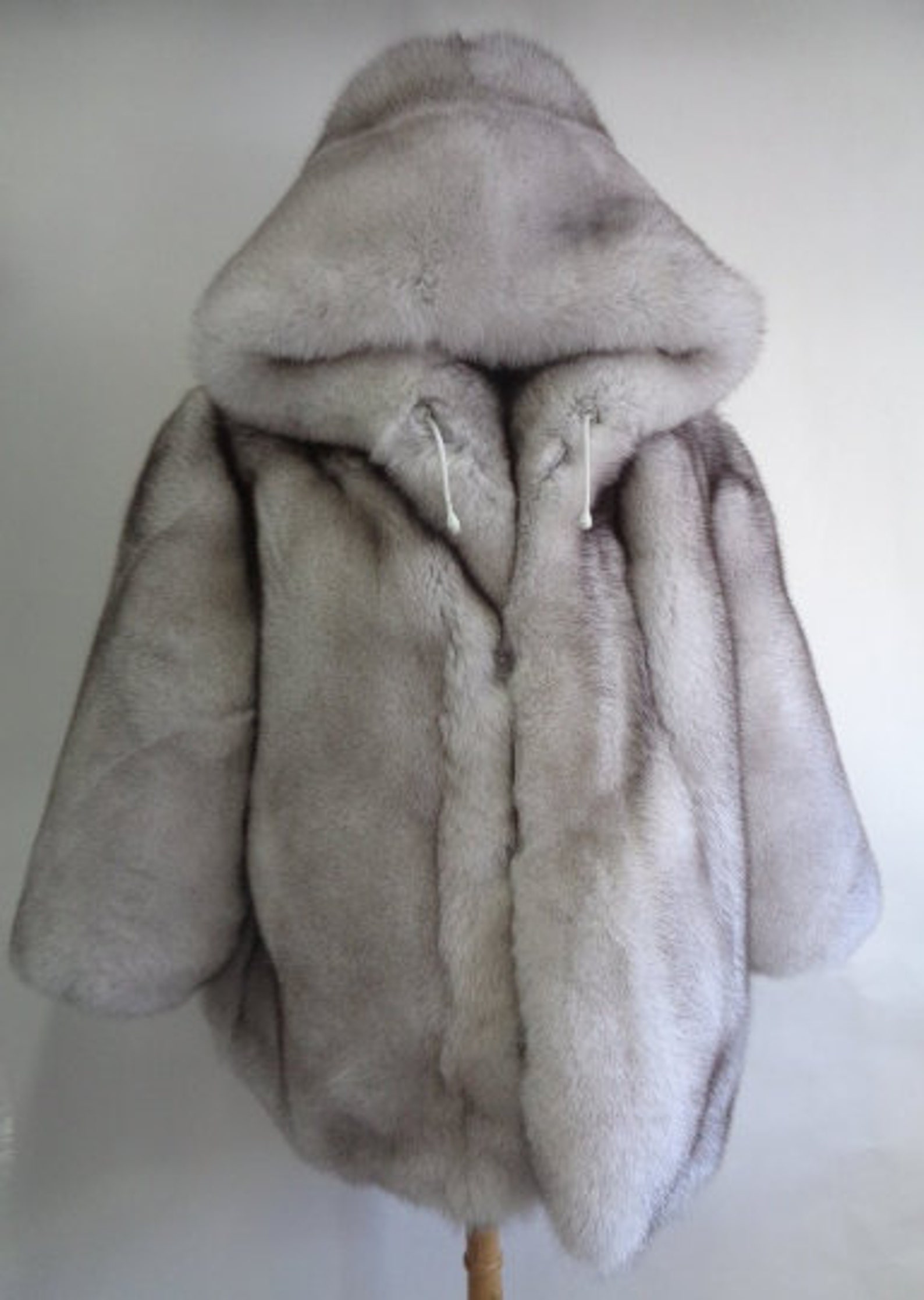 Brand New Natural Blue Fox Double Sided Fur Jacket & Pants Set W/hood ...