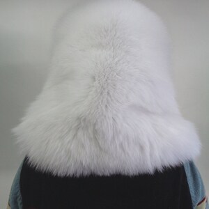 Brand New White Fox Fur Face Mask Balaclava Hood Hat Men Man Size All ...