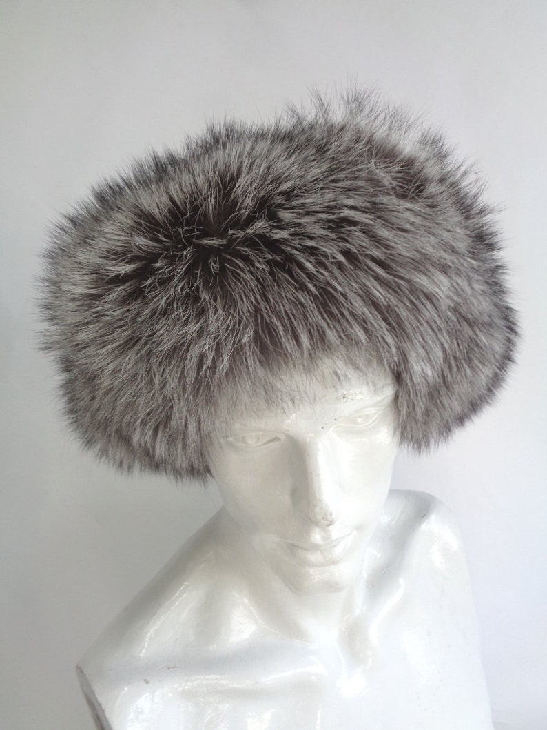 Brand New Brown Sheared Beaver & Silver Fox Santa Christmas Fur Hat for ...