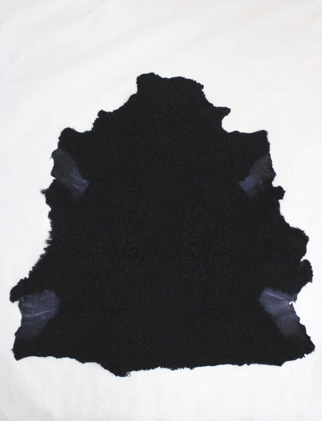 Showroom New Black Lamb Fur Hide Fur Skin Rug Carpet 38" X 36" - Etsy