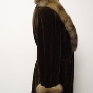 New Sheared Dark Brown Mink & Sable Fur Coat Jacket Women Women - Etsy